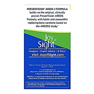Adema Bausch + Lomb Preser-Vision AREDS 2 Formula Supplement (210ct), Lutein Nutritional Supplements,Carotenoids Nutritional Supplements by Brand Preser-Vision