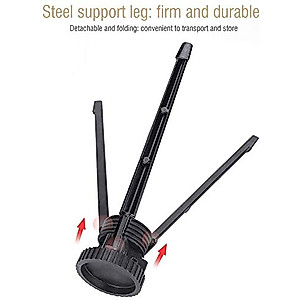 Jiayouy Black Portable Trumpet Stand Holder Metal Tripod Holder Stand Foldable - 6.7" x4.5"