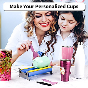 Cup Cradle for Tumblers, Foam Cup Holder with Measurements,Cup Holder,Cup Caddy Cuptisserie Storage Accessory Base Applying Ornament Vinyl Decal to Tumblers, Glass, Cups, Bottles