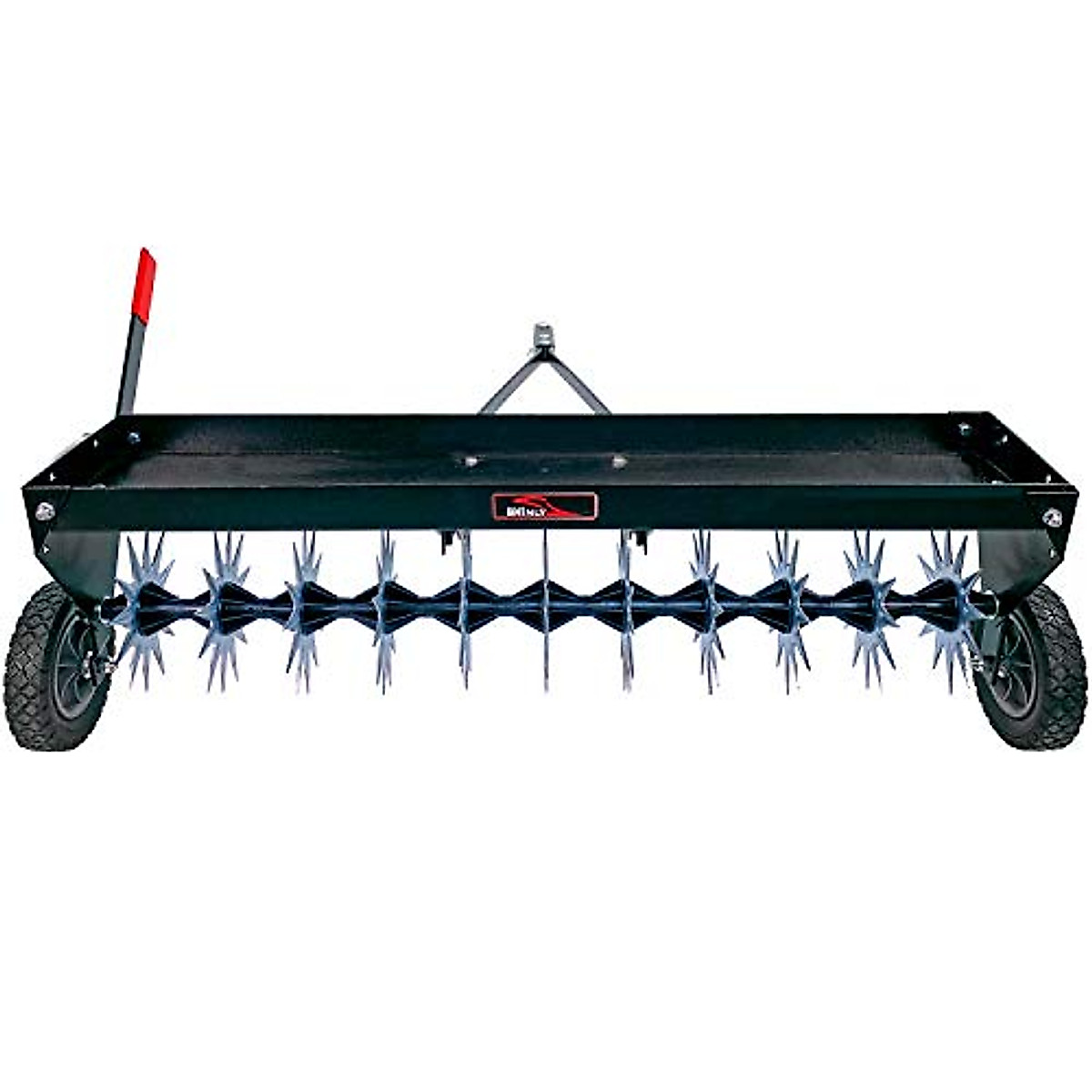 Brinly SAT2-40BH-P Tow Behind Spike Aerator with Transport Wheels, 40"