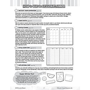 Teacher Created Resources Pastel Pop Lesson Planner 8.5 inches X 11 inches