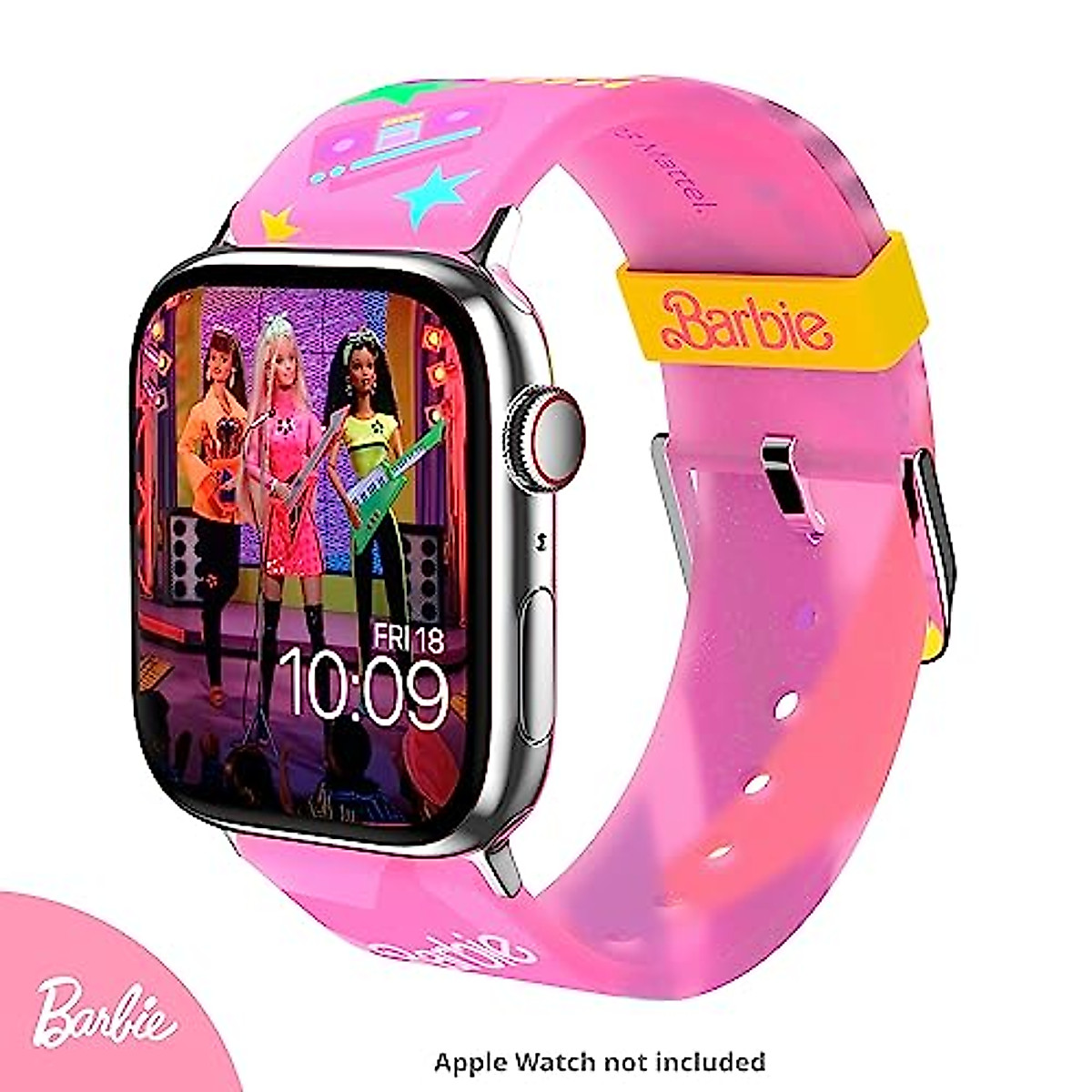 Barbie Smartwatch Band – Officially Licensed, Compatible with Every Size & Series of Apple Watch (watch not included) - Barbie & The Rockers