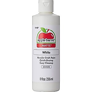 Apple Barrel Acrylic Paint in Assorted Colors (8 Ounce), 20403 White
