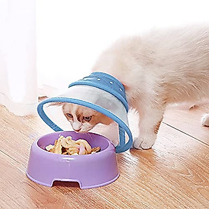 Vivifying Dog Cones for Small Dogs, Adjustable 5.7-8in Pet Cone, Lightweight Recovery Elizabethan Collar for Cats, Puppies and Mini Dogs (Blue)