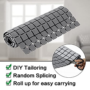 BEMISO Non Slip Massage Bathtub Mat,Shower Mat Non Slip 33.4 x 15.7 Inch Large Size with Suction Cups and Drain Holes Bath Mat for Tub