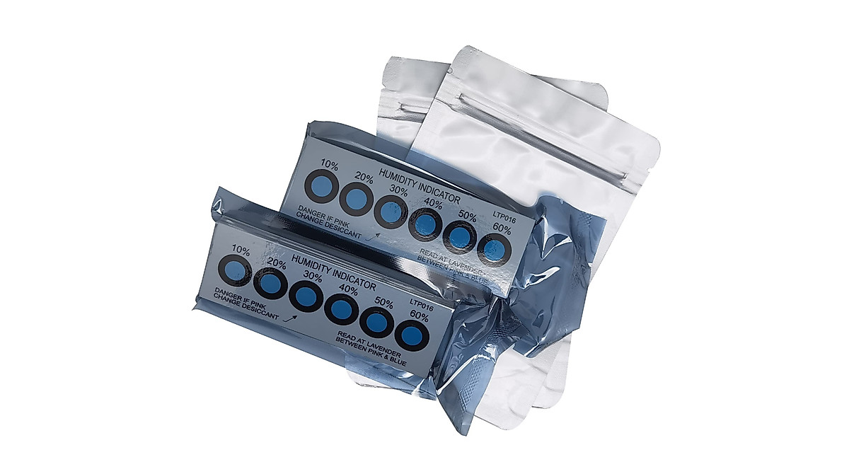 GLTL 50PCS Premium Humidity Indicator Cards (Reusable)
