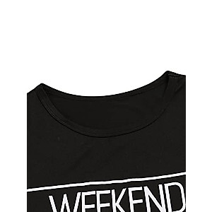 SweatyRocks Women's 3 Piece Plaid Pajama Letter Print Short Sleeve Tee and Shorts Pants Set Black M