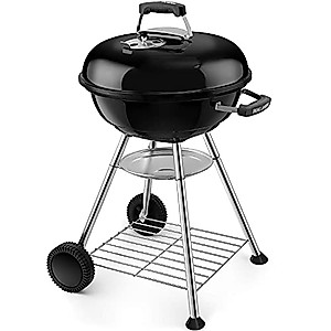 18 Inch Charcoal Grill Bundle Charcoal Chimney Starter for Outdoor Camping Cooking Grill Kit