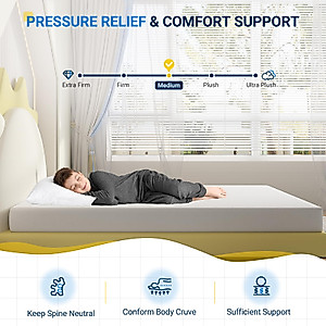 Avenco Full Size Mattress, 8 Inch Memory Foam Full Mattress in a Box for Comfort Sleep & Pressure Relief, CertiPUR-US Certified Medium Firm Full Mattresses