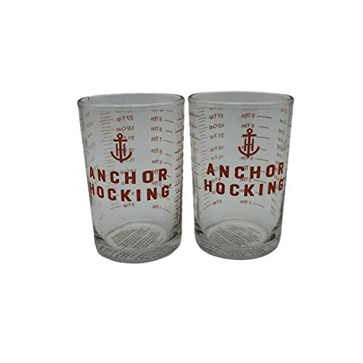 Lovely999 Clear Glass Measuring Cup Bar Tools Jigger Shot Glass 2 x 5 oz