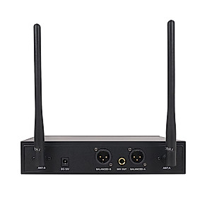 Sound Town SWM10-U2HH Professional Dual-Channel UHF Wireless Microphone System with 2 Handheld Mics, for Church, Business Meeting, Outdoor Wedding and Karaoke