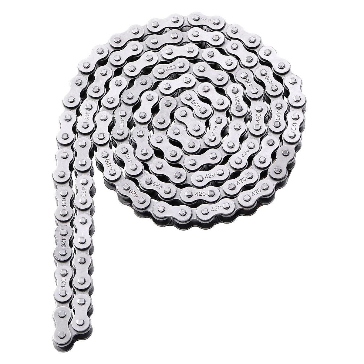 KAMIER 420 Drive Chain 102 Link with Chain Breaker for CRF50 XR50 KLX110 PW80 TTR90 RM60 50cc 70cc 90cc 110cc 125cc TaoTao Coolster Kayo SSR Chinese Pit Dirt Bike 4 Wheeler ATV Go Kart Mini Bike Parts