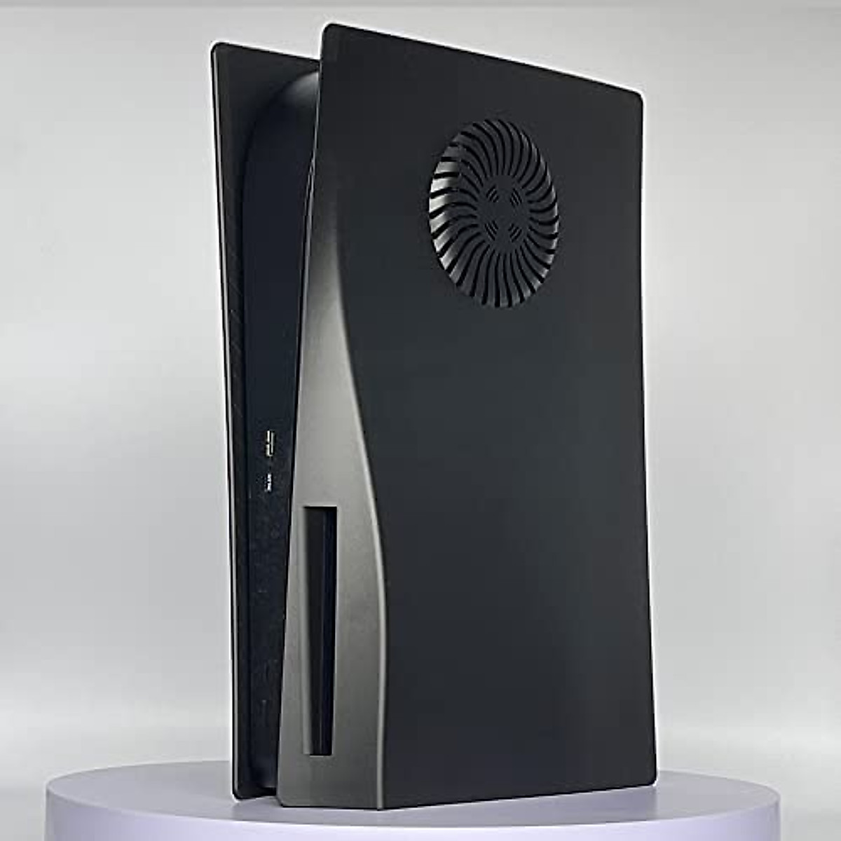 Faceplate for PS5 with Cooling Vents and Dust Filter DOBEWINGDELOU Face Plate Console Cover Replacement Side Plate Shell for PS5 Disc Edition Dustproof Accessories ABS Case Black