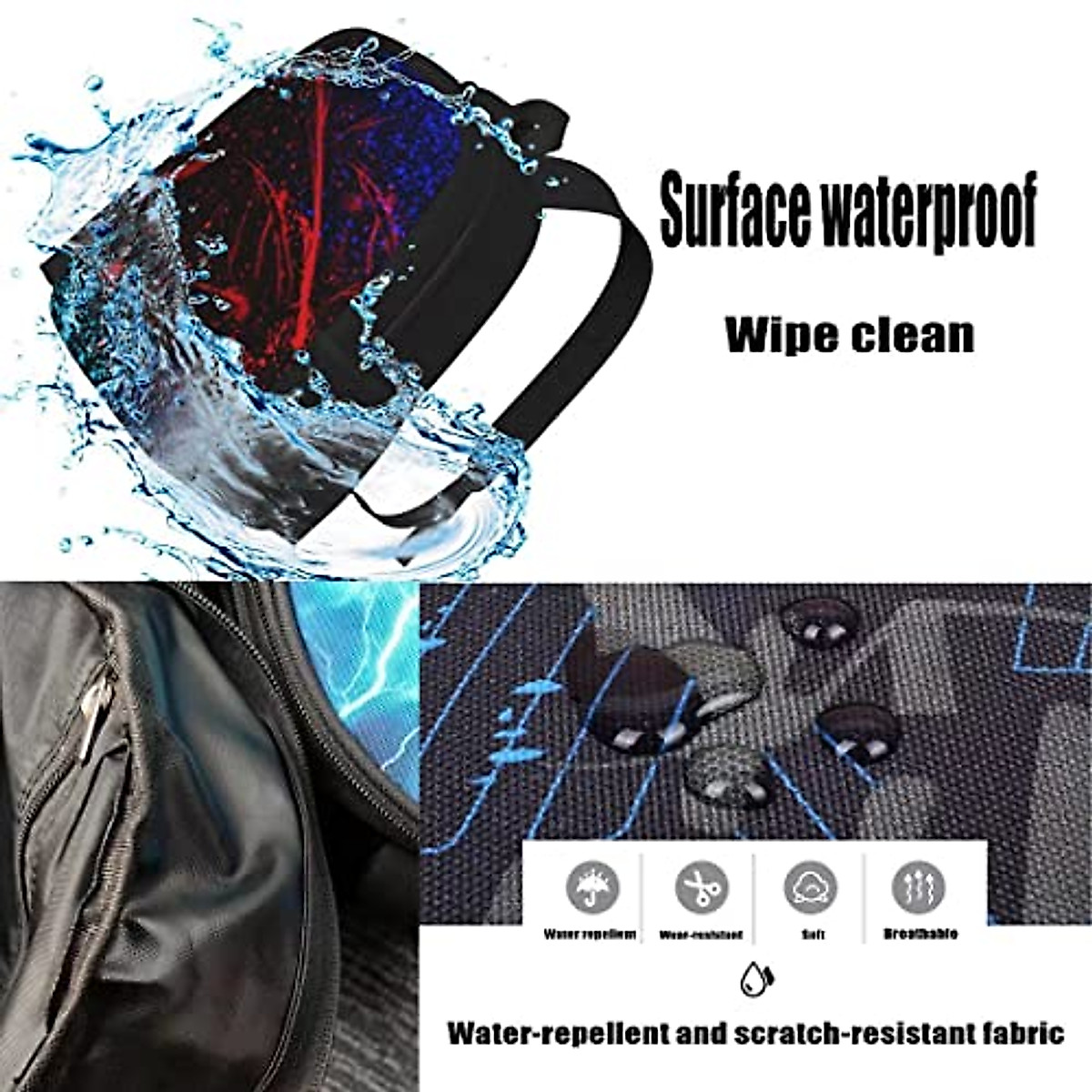 Cartoon Backpack New Cute Backpacks Large Bookbag for Unisex with Leather Pen Bags-4