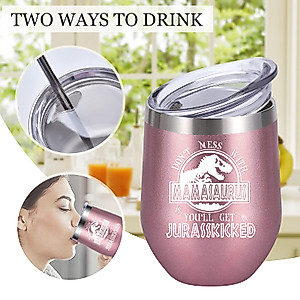 Mothers Day Mom Gifts for Mother Mom in Law, Birthday Gifts for Mom Women Wife Girlfriend Her, Mama Gifts from daughter son, Funny Gifts for Mothers Day - 12 Oz Wine Coffee Tumbler