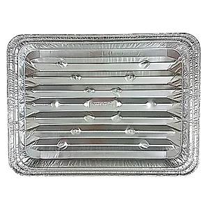 Handi-Foil Disposable Aluminum Foil Broiler Baking Cooking Pan - HFA REF # 333 (25)