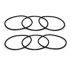 AppliaFit 6-Pack O-Rings Compatible with Whirlpool WHKF-C8 for WHKF-DWHV, WHKF-DWH & WHKF-DUF Water Filter Housings