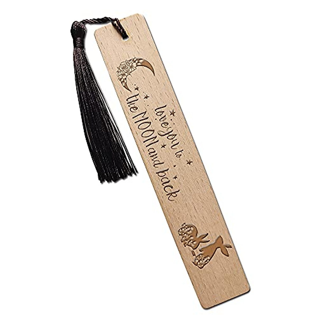 Love You The Moon and Back Funny Inspirational Bookmark, Funny Reader Gifts, Reading Gifts, Gift for Book Lover Writers Friends