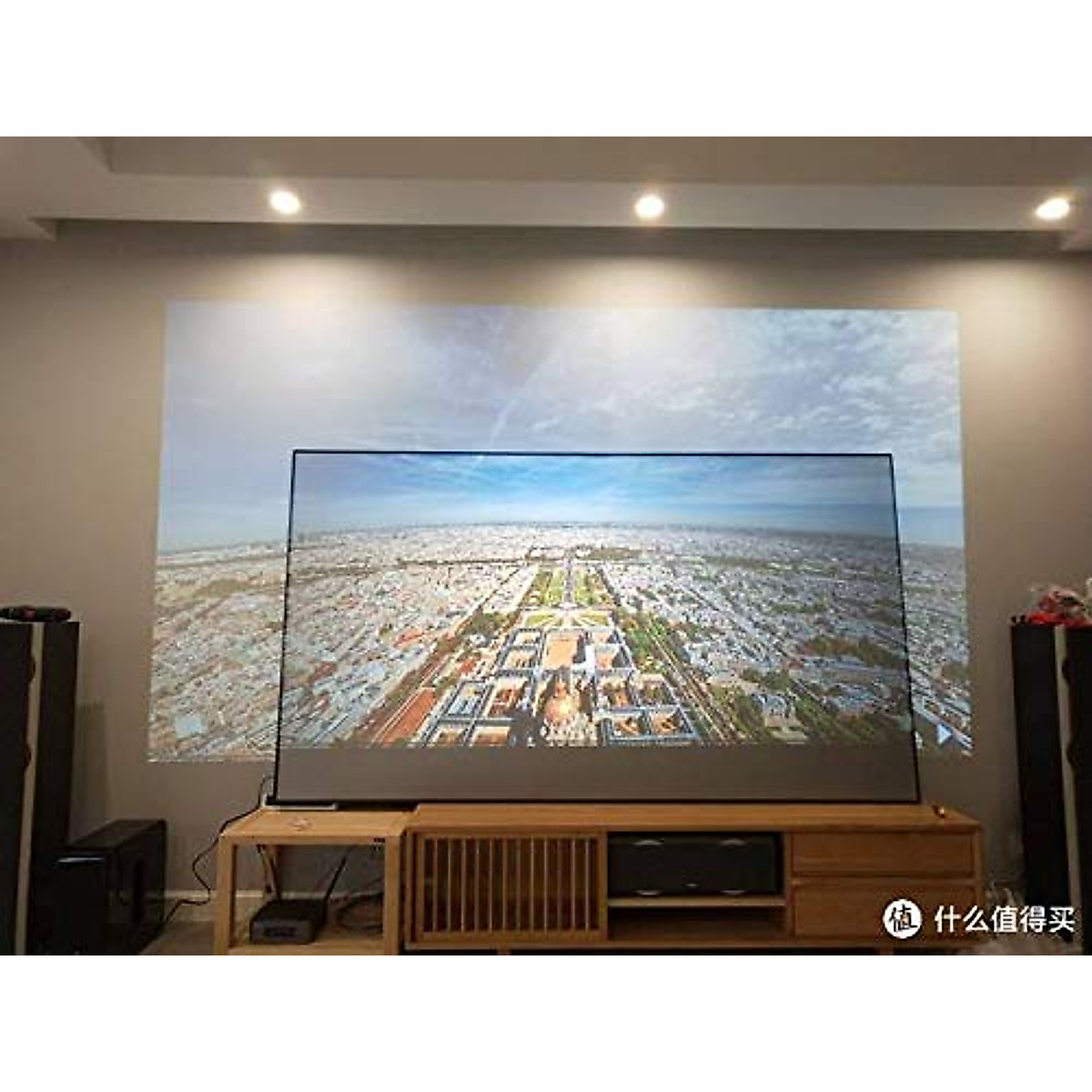100inch 4k Ultra Short Throw PET Crystal ust CLR Screen 16:9 Ceiling Light Rejecting Projection Screen for Ultra Short Throw Projector Fixed Frame Screen for Home Theater, Boardroom