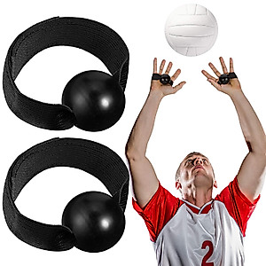Skylety 4 Pieces Volleyball Training Technique Setting Aid Volleyball Equipment for Teaching Proper Hand Placement and Preventing Excessive Hand Contact (4 Straps and knobs)