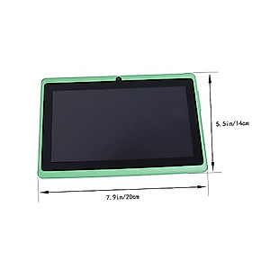 Hemobllo Inch Tablet Kids Tablet Kids pad Kids Tablet Childrens Tablet Children's Tablet Children Tablet WiFi Children's mat Computer Green Tablet