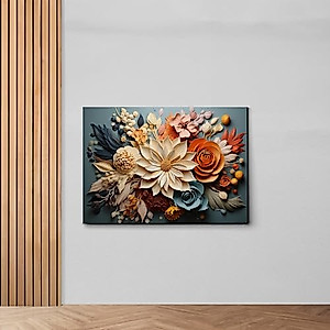 Large Neutral Decor, Living Room Painting BOHO Modern Canvas, Large Abstract Canvas Art Original 3D Abstract Prints, Modern Minimalist Wall Art