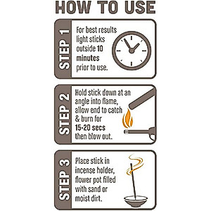 Magic Chest Mosquito Repellent Outdoor Incense Sticks | Mosquito Repellent for Patio, Backyard, Camping | Natural and DEET Free | Travel Size with Plant Oils | 12 Sticks per Box