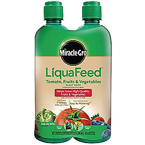 Miracle-Gro LiquaFeed Tomato, Fruits and Vegetables Plant Food Refill Pack, 2 Pack (Liquid Plant Fertilizer)