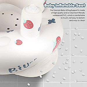 Inflatable Baby Seat Portable Baby Chairs for Babies 6 to 36 Months,Summer Toddler Chair for Sitting Up, for Home Playing Dining Bathing Traveling, Cute and Easy to Clean