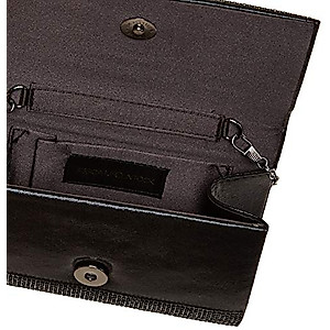 Jessica McClintock womens Alexis Sparkle and Shine Clutch Evening Bag, Black, One Size US