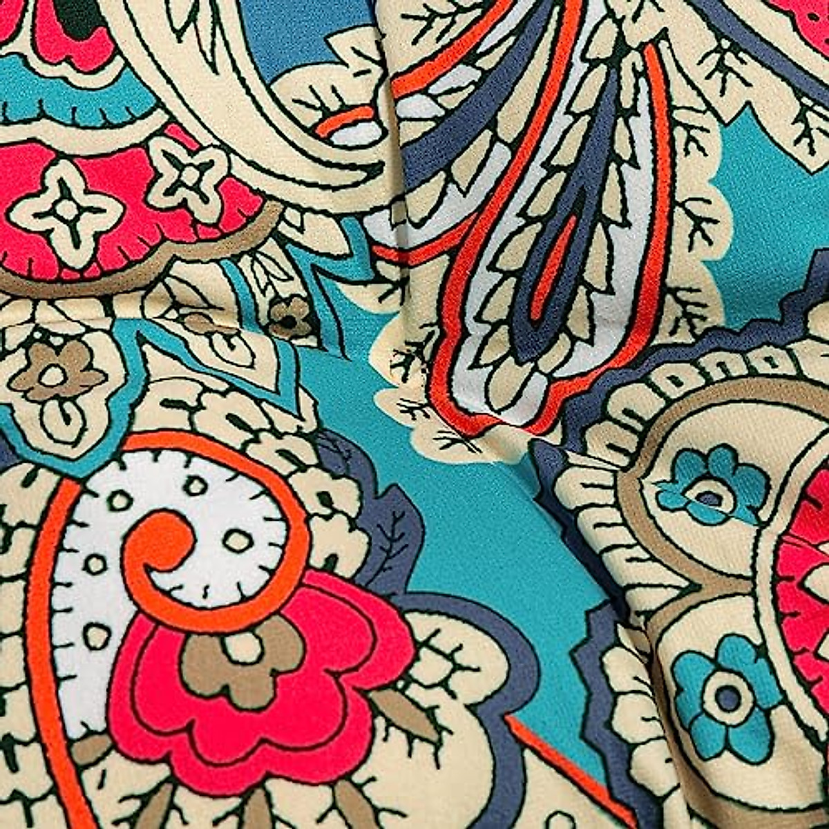 Makimoo 2-Pack Outdoor/Indoor Wicker Patio Seat Cushion Pad with Ties - Weather Resistant, Decorative Dining Chair Cushion, 17" x 17" (Blue Trumpet Flowers)