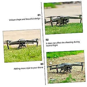 ibasenice Drone Stand Remote Control Toy Folding Bracket Rc Toys Drone Heightened Bracket Quadcopter Kit Drone Landing Stand Height Extender for Drone Aircraft Leggings Supplies Propeller