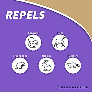 Bonide Repels-All Animal Repellent Granules, 3 lbs. Ready-to-Use Deer & Rabbit Repellent, Deter Pests from Lawn & Garden