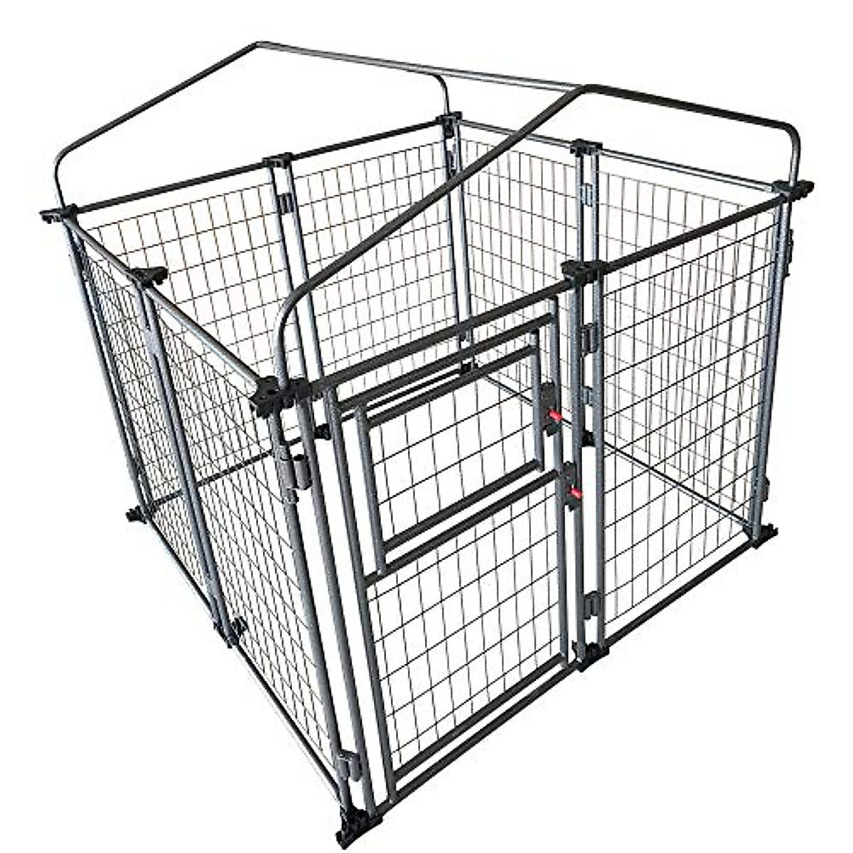 TWO by TWO Haven Expandable Kennel, Black, Medium