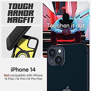Spigen Tough Armor (MagFit) Compatible with MagSafe Designed for iPhone 14 Case (2022) - Black