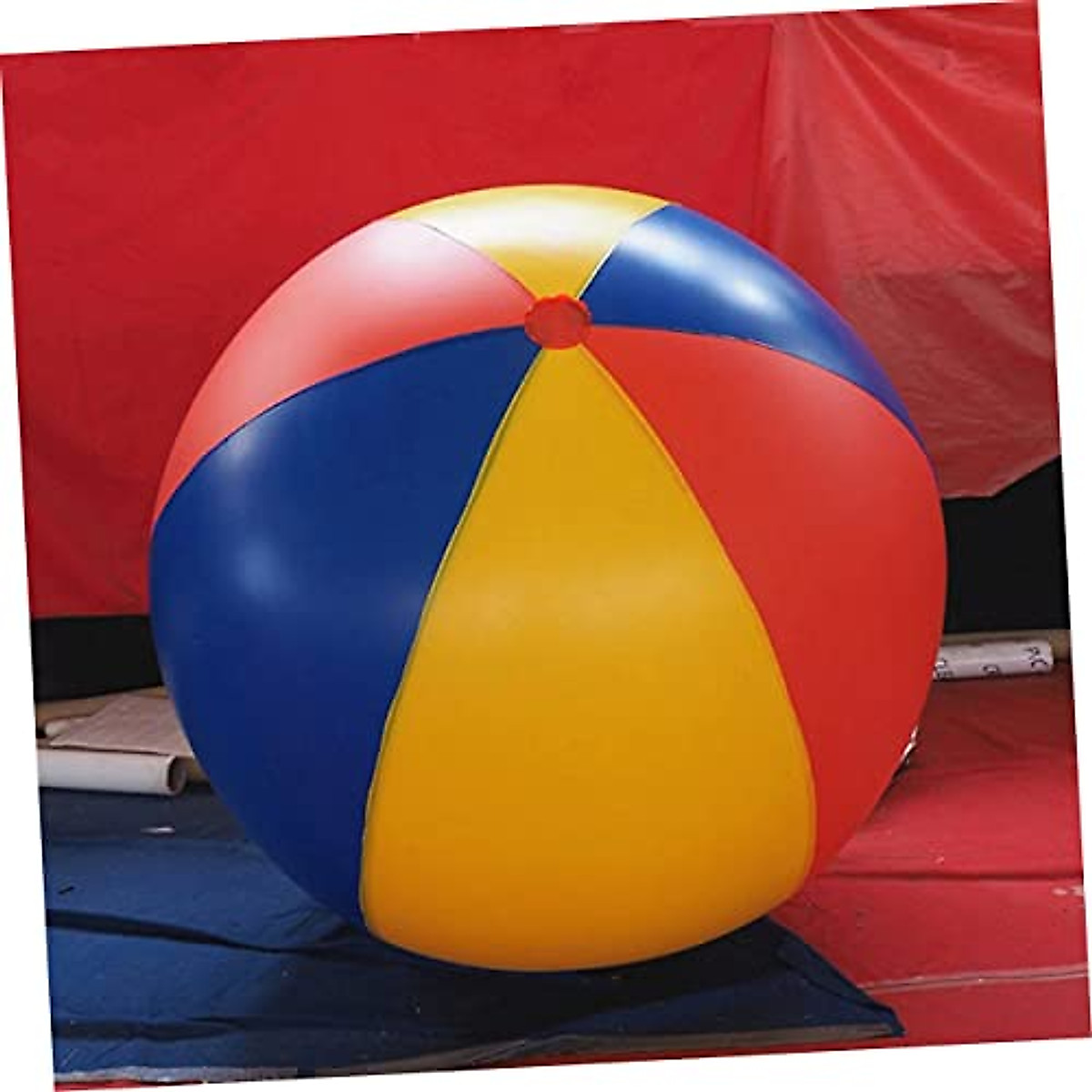 Alasum Inflatables 1pc Big Beach Ball Soccer Beach Ball Beach Balls for Kids Childrens Toys PVC Inflatables Water Ball Toy PVC Play Ball Colorful Play Balls Pool Party