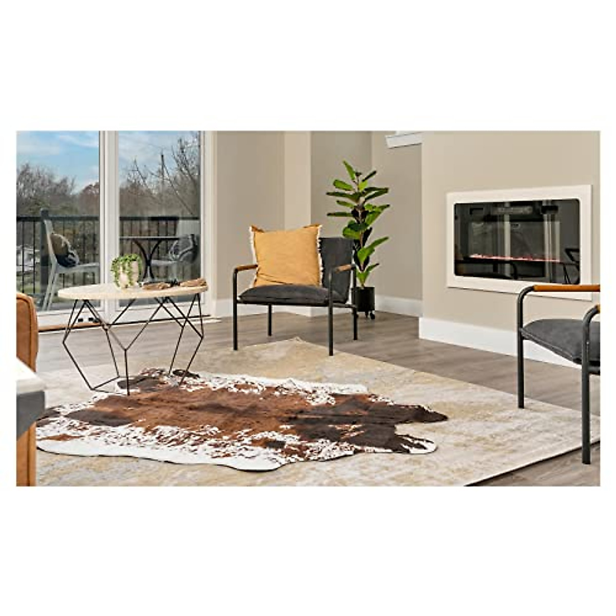 NativeSkins Medium Faux Cowhide Rug - Original (4.3ft x 5.6ft)