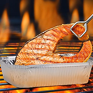 5LB Foil Pan with Lid 10.5x7.5x2.5” Large Aluminum tin Pans with Covers Disposable Food containers Great for Baking Cooking Heating Storing Prepping Food by lsshao