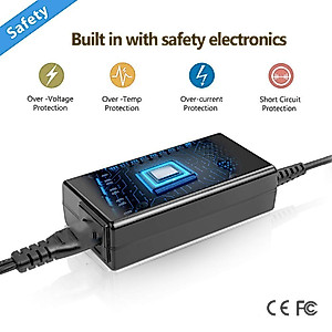 ABLEGRID 19V 2.37A Adapter for 2.1A WOWOTO H8 WOWOTO-H8-Black LED DLP Mini Projector PSU