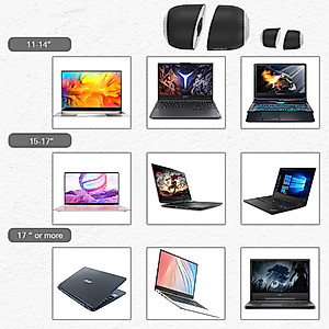 nediea Laptop Risers for Desk, Mini Laptop Cooling Stand, Magnetic Pads Keyboard Riser, Ergonomic Laptops Feet, Compatible with MacBook Air Pro, with Dell, with HP, More 10-15.6” Laptops