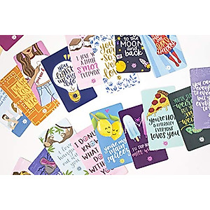 bloom daily planners Love Note Card Deck - Cute Sentimental Quote Cards - Set of Thirty 2" x 3.5" Cards - Assorted Designs
