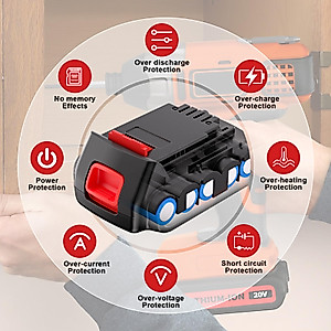 JUNWOOD 2Pack 3800mAh Replacement for Black and Decker 20V Battery Lithium Max Compatible with LB20 LBX20 LST220 LBXR2020-OPE LBXR20B-2 LB2X4020