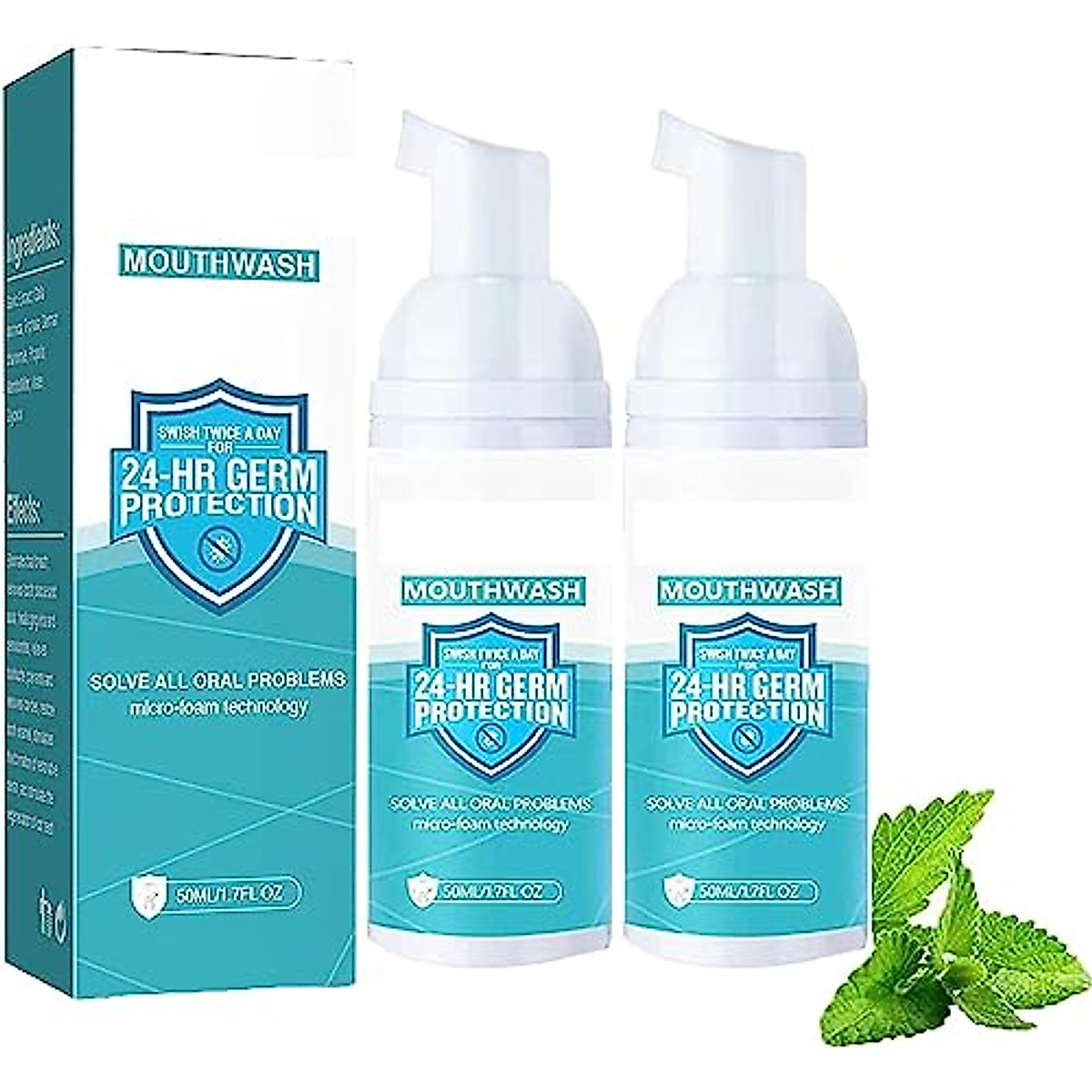 2PCS/50ML Toothpaste Foam,Mouthwash to Remove Dental Calculus, Oral Care to Eliminate Bad Breath