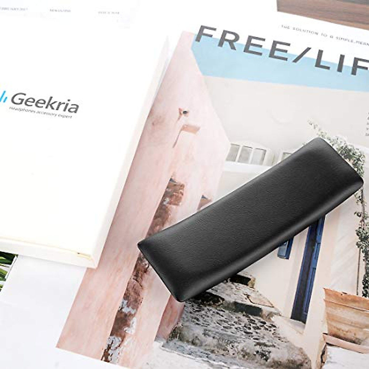 Geekria Headband Pad Replacement for AKG K845BT, K845, K545 Headphone Headband Protective Cushion/Replacement Upgrade Headband Comfort Cushion Pad (Black)