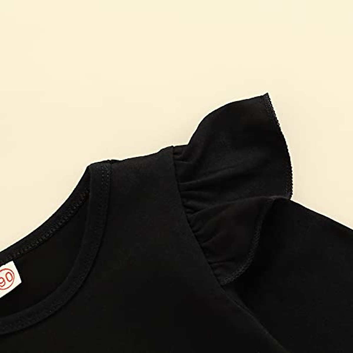 WYOUKID 1-6T Toddler Baby Girls Autumn Outfit Long Sleeve Shirt Tops+Plaid A-Line Skirt+Hat 3Pcs Spring Winter Clothing (Black, 4-5T), WYOUKID-Baby-20