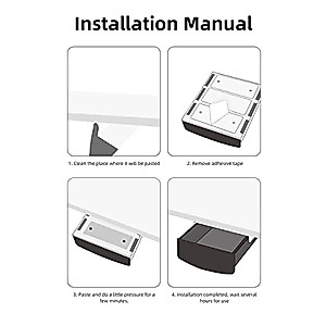 Rg-desk adhesive drawer 2 Pack adhesive desk drawer + triple adhesive | under desk organizer| adhesive pull out drawer | under desk drawer | under desk storage drawers | drawer under desk