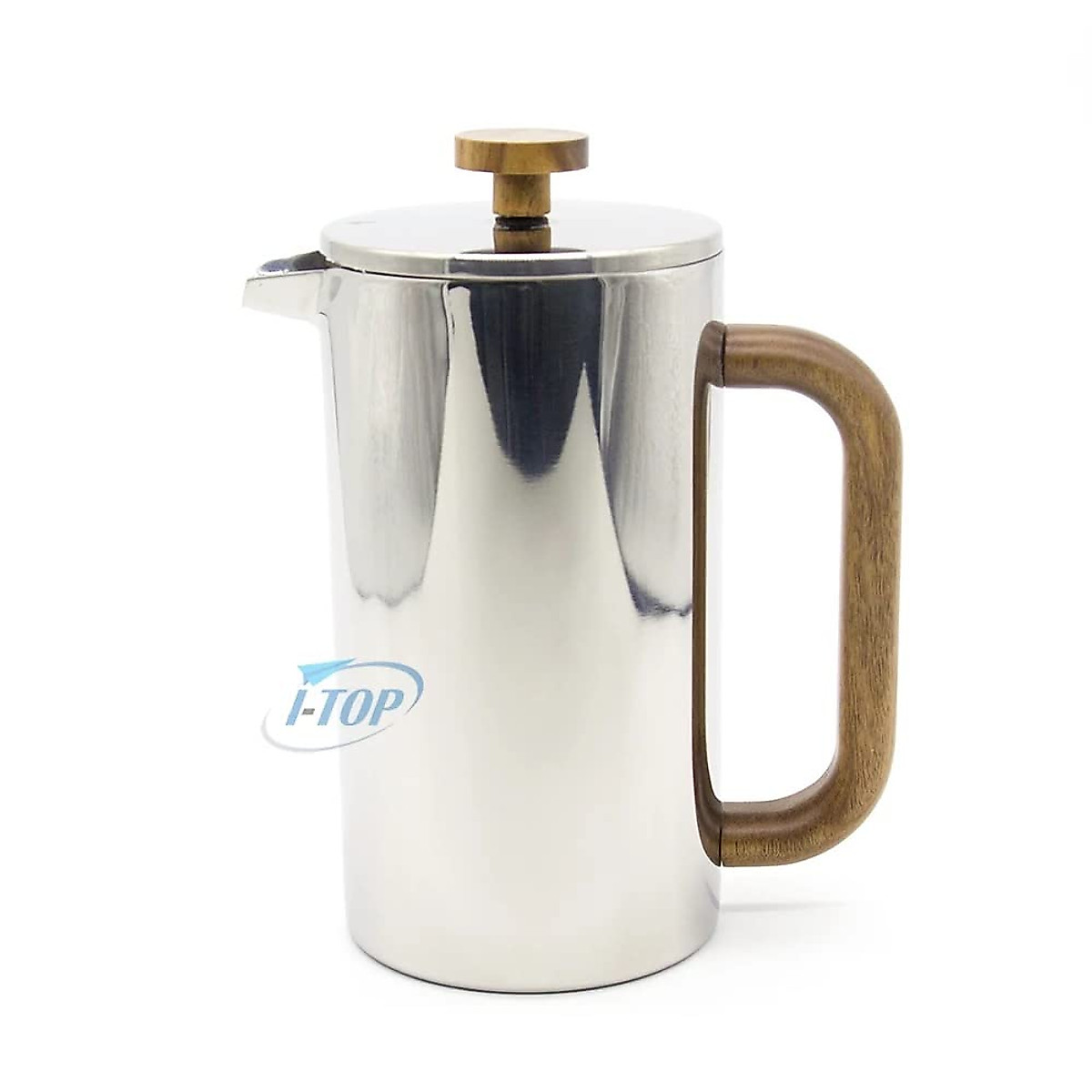 Insulated Double Wall French Press Metal Coffee Pot 1Liter