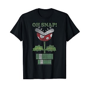 Nintendo Super Mario Piranha Plant Oh Snap Vintage T-Shirt