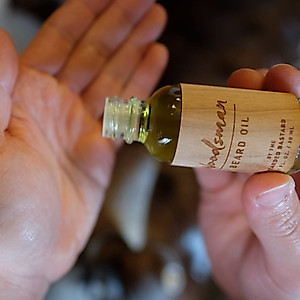 TBB Woodsman Natural Beard Oil for Men | Beard Conditioner for Soft Facial Hair & Moisturized Skin | Jojoba & Argan Essential Oils, Cedar Scent (1 Oz.)