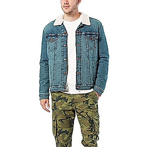 Levi Strauss Signature Gold Men's Signature Sherpa Lined Trucker Jacket, Johnny, Medium